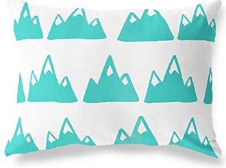 Bonamaison BonaMaison Kissen Zierkissenbezug Türkisweiß Kissenbezug, Weich Bequem, Für Zuhause Autos Büro Sofa Wohnzimmer Couch Schlafzimmer Dekor, 45x60 cm - En