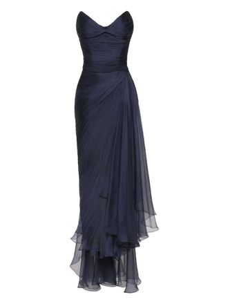Maria Lucia Hohan robe longue Heidi - Bleu