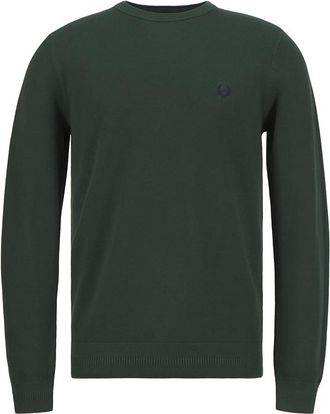Fred Perry Herren Pullover grün unifarben