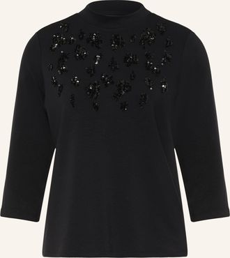 s.Oliver Black Label S.Oliver Black Label Shirt Mit 3/4-Arm Und Pailletten schwarz