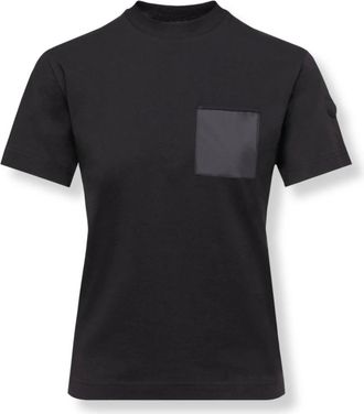 Moncler Femme, Tops, Noir, Taille: 38 FR T-Chemises