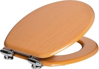 Harbour Housewares H&ouml;lzernen Weicher Enger Toilettensitz - Buchen