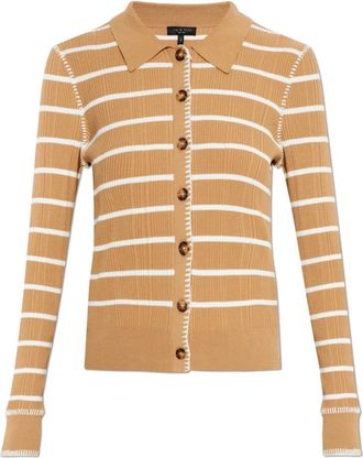 Rag & Bone Femme, Pulls, Beige, Taille: 42 FR Harper Striped Cardigan