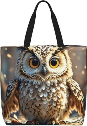 Generic Chouette Mignonne Sac A Main Femme D&eacute;contract&eacute; Tote Bag Grand Sac Courses Pour Travail Shopping Quotidienne