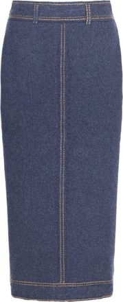 Barrie Gestrickter Midirock - Blau