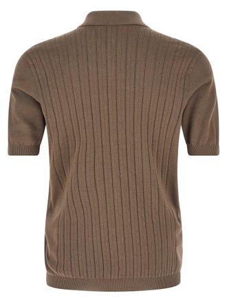 Brunello Cucinelli Mens Brown Cotton Blouse
