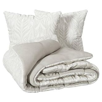 Atmosphera Atmosphera - Parure de lit imprimée nalh 240x220cm Beige Lin