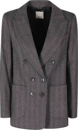 Kiltie Lauren Zweireihiger Blazer - - Jackets - Damen - Grau - S