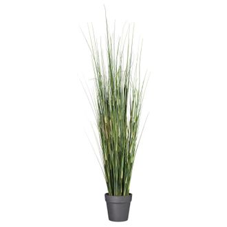 Creativ Green k&uuml;nstliches Equisetum-Gras 95cm I Kunstgras mit naturgetreuen Gr&auml;sern I realit&auml;tsnahe & hochwertige Dekogras Kunstpflanze im Topf I Pflegeleichte Gr&auml;s