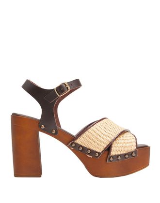 8 by YOOX CANVAS PLATFORM SANDALS