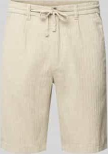 Lindbergh Regular Fit Bermudas aus Baumwoll-Leinen-Mix