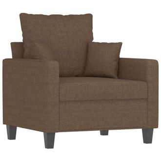 vidaXL Fauteuil Marron 60 cm Tissu Vidaxl