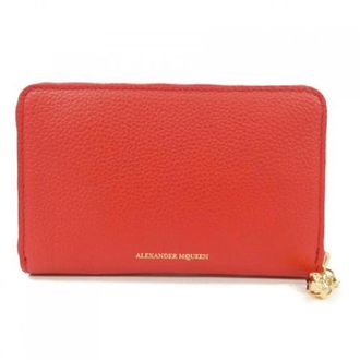 Alexander McQueen Pre-owned Leder Portemonnaie - - Pre-owned - Damen - Rot - ONE SIZE