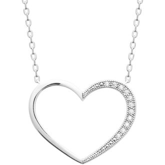 Brillaxis Collier coeur microserti oxydes de zirconium