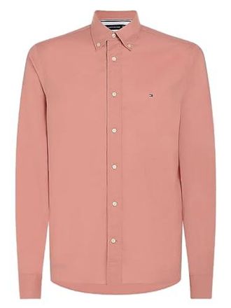 Tommy Hilfiger Flex Poplin RF Shirt Mw0Mw30934 Chemise L/S, Pink (Teaberry Blossom), L Homme