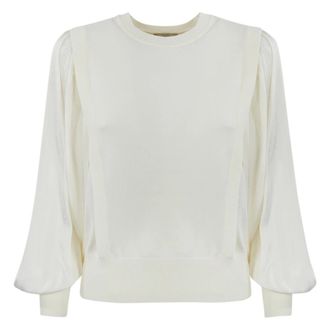 Twinset Damen, Sweatshirts & Hoodies, Wei&szlig;, XSGr&ouml;&szlig;e