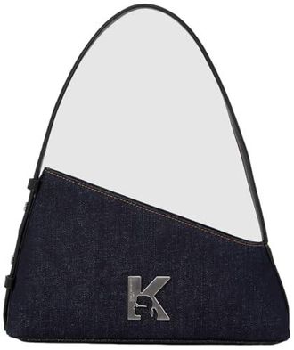 Karl Lagerfeld Karl Lagerfeld Jeans, Femme, Sac Bandoulière Geo Denim, Bleu, One size