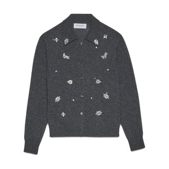 Ermanno Scervino Hemdkragen-Strickjacke - - Knitwear - Damen - Grau - S