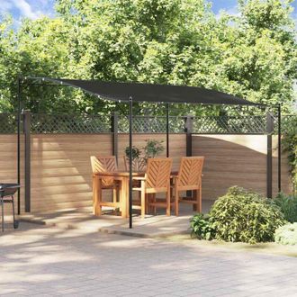 vidaXL Vidaxl - Auvent anthracite 4x3 m 180 g/m&sup2; tissu et acier