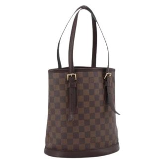 Louis Vuitton Sac Seau Pre-owned en Toile Damier Ebene - Femme - Pre-owned - Brun - Taille: ONE Size