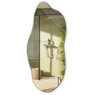 Tulup Miroir mural asym&eacute;triqu - D&eacute;cor Miroir - 35x80 cm - id&eacute;al pour le salon, la chambre &agrave; coucher, le couloir