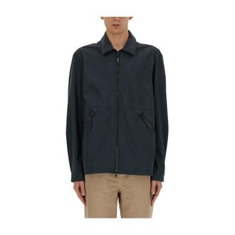 Woolrich Rei&szlig;verschluss-Jacke mit langen &Auml;rmeln - - Jackets - Herren - Blau - L