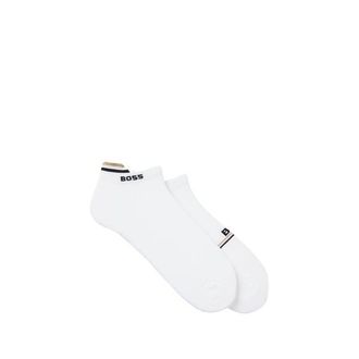 HUGO BOSS Lot de deux paires de chaussettes longueur cheville avec logos
