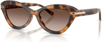 Ralph Lauren Femme, Accessoires, Brun, Taille: 54 MM Lunettes de soleil Cat-eye