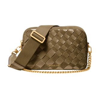 Michael Kors Sac bandouli&egrave;re moyen &agrave; cha&icirc;ne &agrave; double fermeture &eacute;clair - Femme - Sacs - Vert - Taille: ONE Size