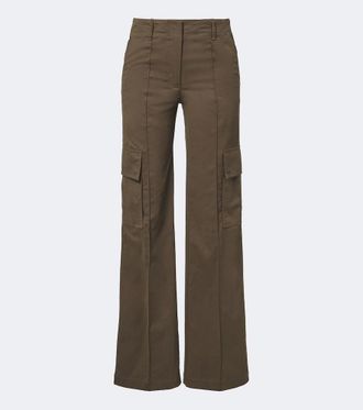 Burberry Pantalon cargo en coton m&eacute;lang&eacute;