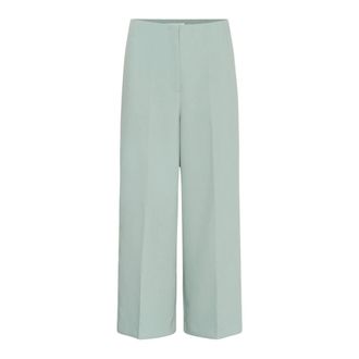 Soaked In Luxury Corinne Wide Pants - Femme - Pantalons - Bleu - Taille: 40 FR