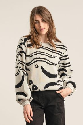 Komodo Damen vegan Pullover Tiger Hope Off White