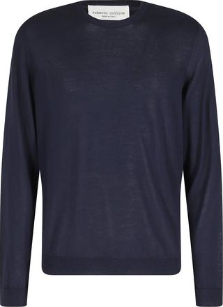 Roberto Collina Homme, Pulls, Bleu, Taille: 2XL Girocollo ML