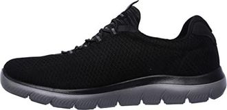 Skechers Homme Summits Sneakers Basses, Black Charcoal, 47.5 EU