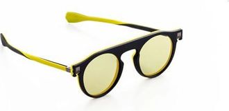 Face-Off Reverso Lunettes de soleil unisexe r&eacute;versibles, Deux couleurs en un, Black et Lime, Taille unique