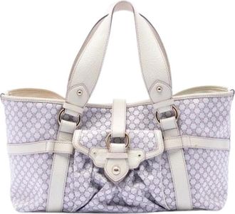 Celine Cabas en toile Pre-owned - Femme - Pre-owned - Violet - Taille: ONE Size