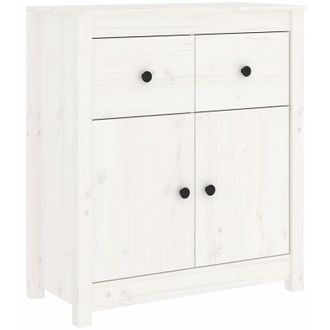 vidaXL Buffet Blanc 70x35x80 cm Bois massif de pin