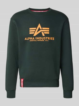 Alpha Industries Regular Fit Sweatshirt aus Baumwoll-Mix mit Logo-Print