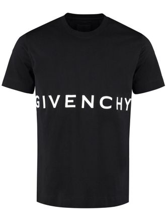 Givenchy flocked logo T-shirt - Noir