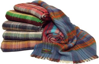 Tweedmill British recyceltem Wolle Picknick Reise zu werfen Decke 150 x 183cm