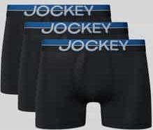 Jockey Slim Fit Trunks mit Logo-Stitching im 3er-Pack