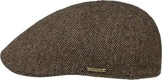 Stetson Texas Wool Herringbone Casquette XL (60-61 cm) Marron/noir, Marron/noir