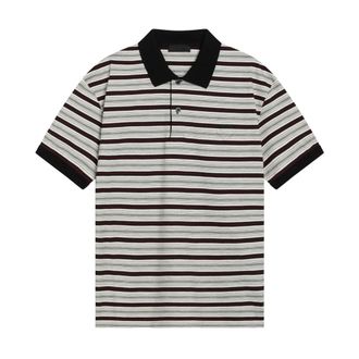 Prada Kurz&auml;rmeliges Baumwoll-Poloshirt - - Tops - Herren - Mehrfarbig - S