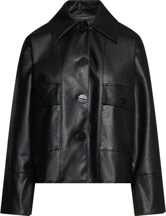 Silvian Heach Femme, Vestes, Noir, Taille: 38 FR Giacca Corta dal Design Essenziale