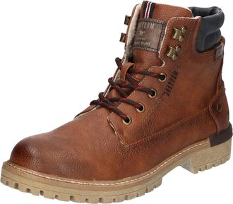 Mustang Jeans Herren Stiefelette Schn&uuml;rboot warm gef&uuml;ttert 4142-602, Gr&ouml;&szlig;e:46 EU, Farbe:Braun