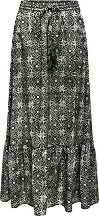 Only Damen Onlmiley Ankle Skirt Ptm Sommerrock, Schwarz, S EU