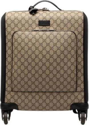 Gucci unisex, Pre-owned, Beige, Taille: ONE Size Sac de voyage en toile enduite Pre-owned