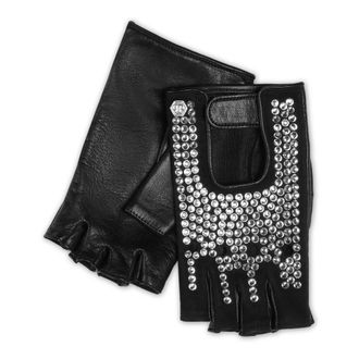 Philipp Plein Femme, Accessoires, Noir, Taille: 9 IN Driver Gloves Studs