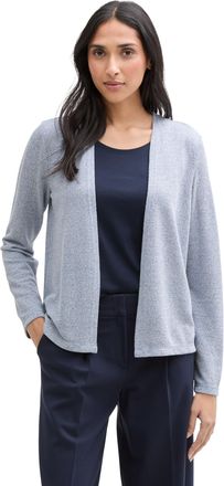 Tom Tailor Damen 1041290 Longsleeve T-Shirt, 37114-Celestial Blue Melange, M