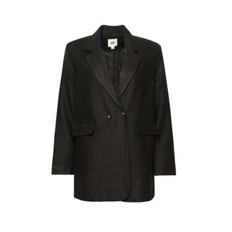 Tiffany & Co. Schwarzer Leinenblazer - - Jackets - Damen - Schwarzk - S/M